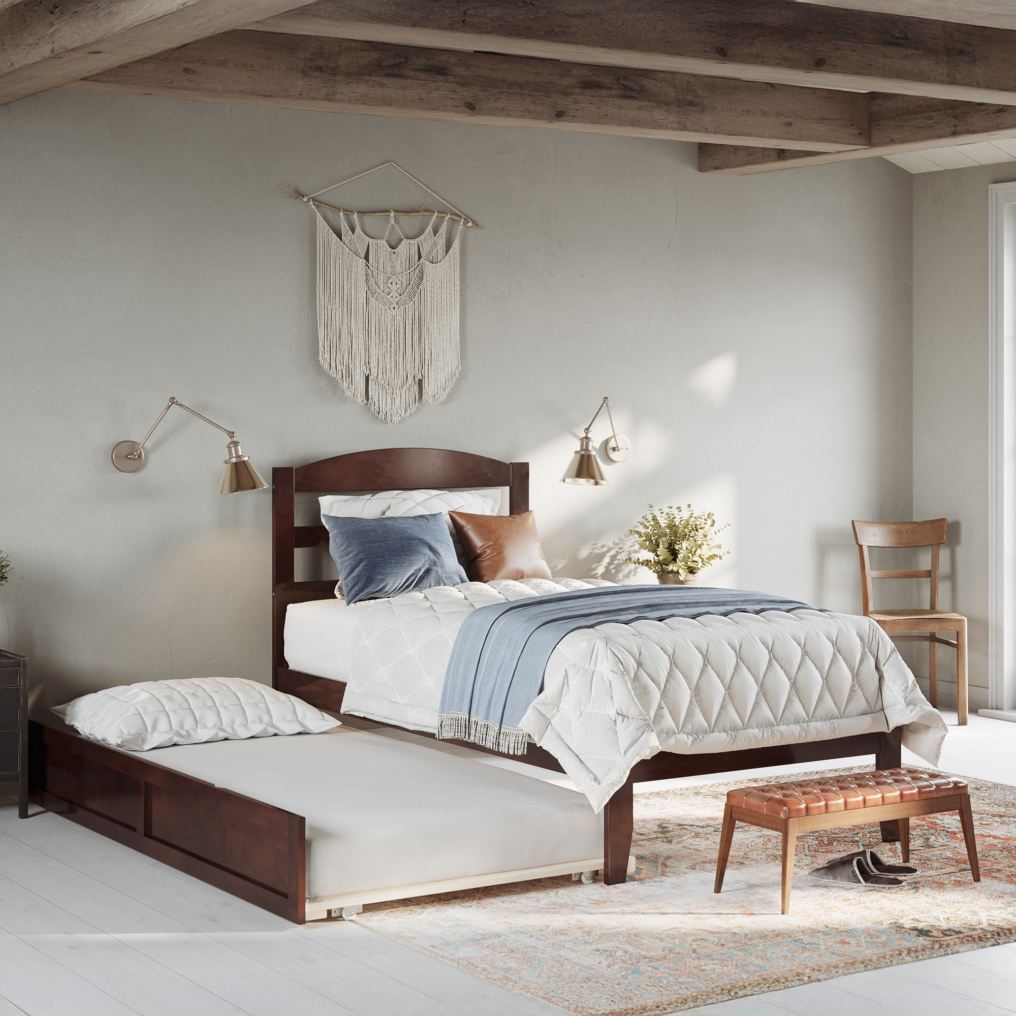 Warren Platform Bed with Trundle – AFI Furnishings