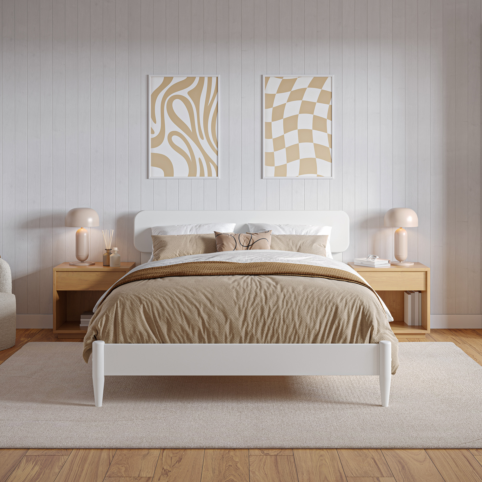 Florence Low Profile Platform Bed – AFI Furnishings