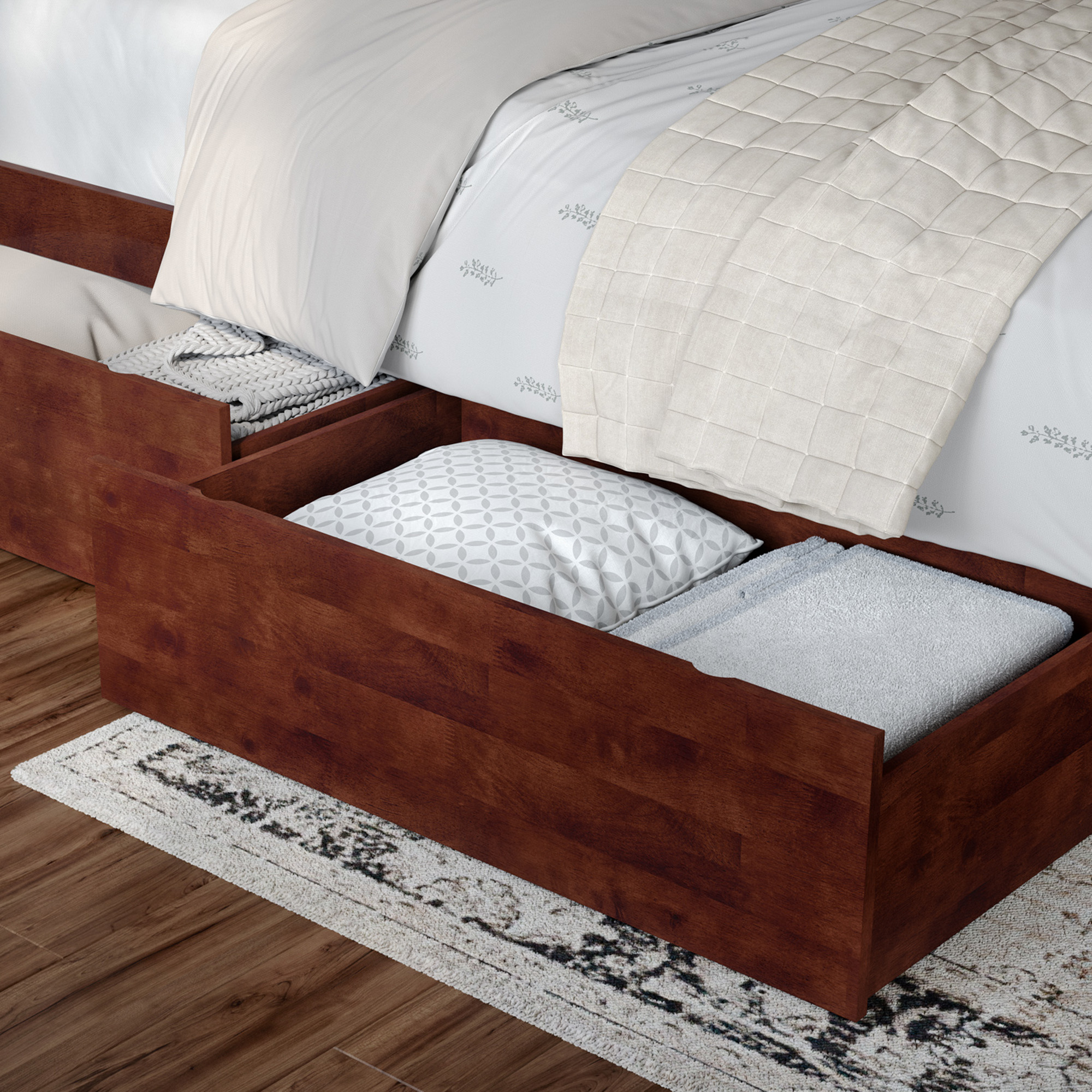Set of 2 Under-Bed Storage Drawers – AFI Furnishings